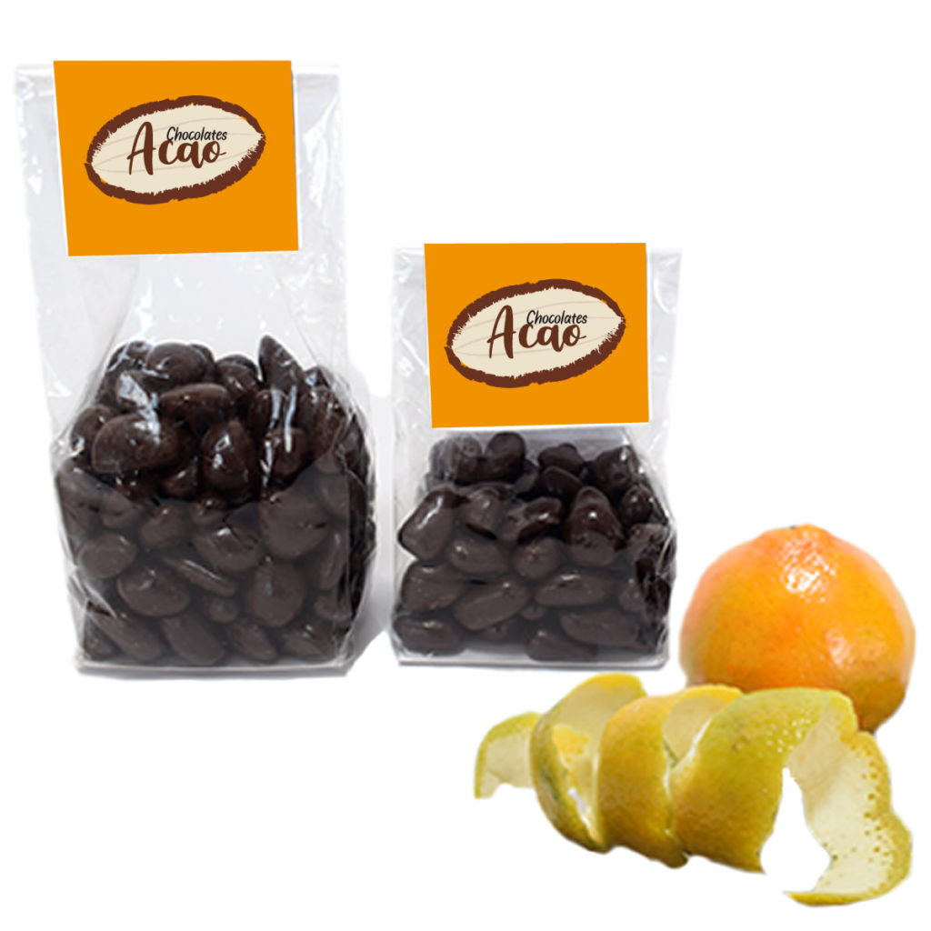 Cáscaras de naranja cubiertas de Chocolate Oscuro al 70% – Tienda Produl